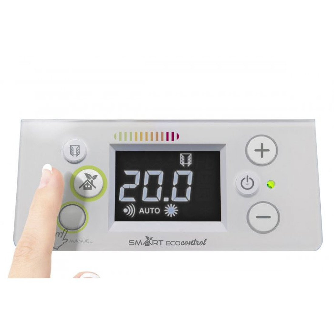 Лъчист конвектор Airelec Aixance Smart ECOcontrol 1500W, Електронен ...