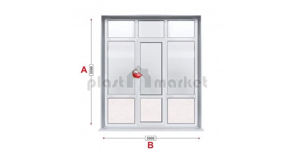 Алуминиева врата Etem E1000 - 300/330см